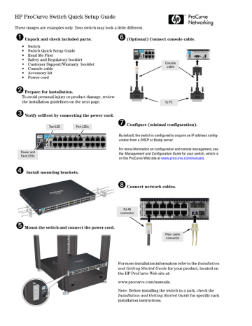 HP ProCurve 2910al Quick Setup Guide | Manualzz