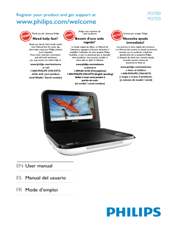 Philips PD700, PD703 User Manual | Manualzz