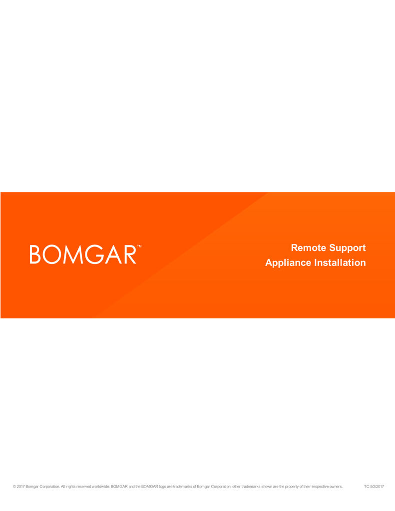 Bomgar B300 Installation manual | Manualzz