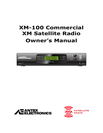 Antex XM-100 Owner's Manual | Manualzz