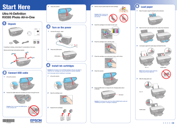 Epson RX595 Photo All-in-One User Guide | Manualzz