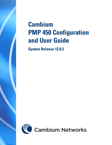 Cambium PMP 450 Series Configuration and User Guide | Manualzz