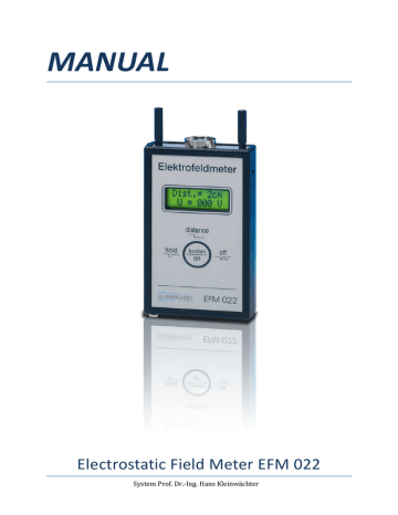 Kleinwächter EFM 022 Manual | Manualzz