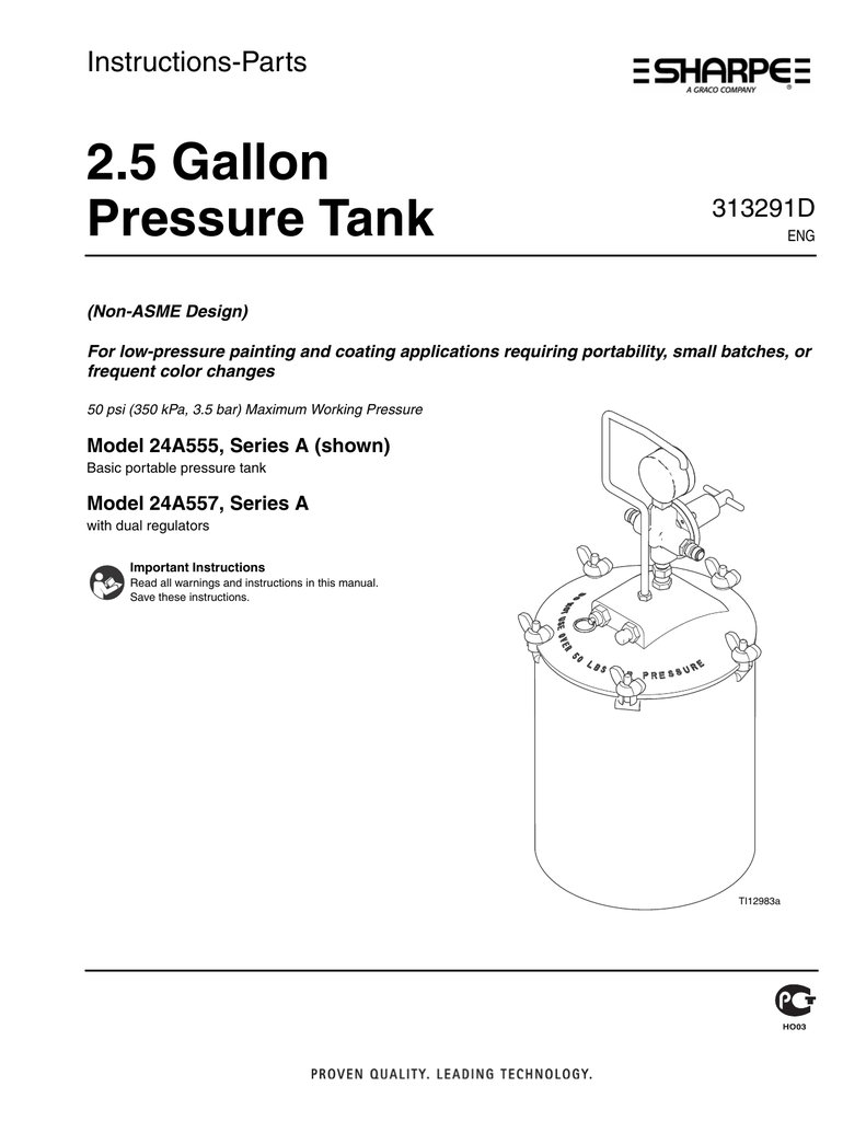 Graco SHARPE A Series Instructions - Parts Manual | Manualzz