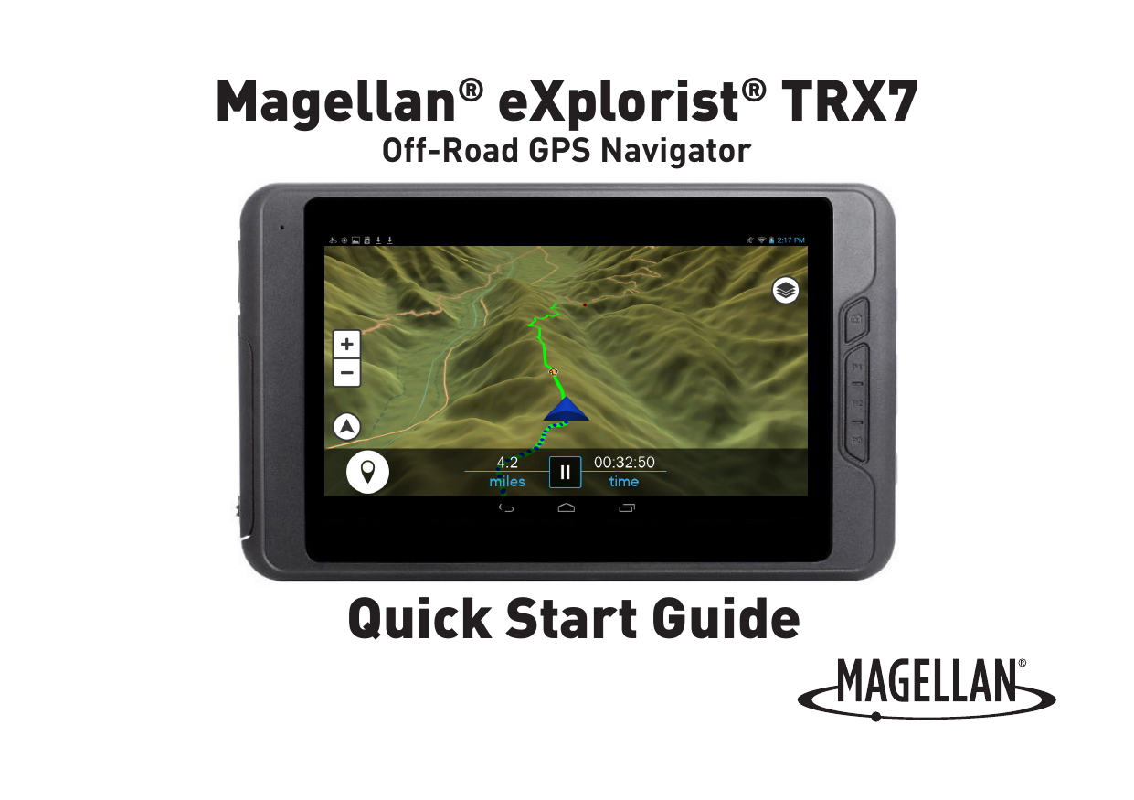 Magellan eXplorist TRX 7 Quick start guide | Manualzz