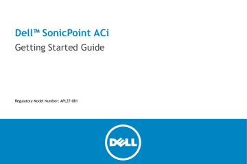 Dell SonicPoint Ace Getting Started Manual | Manualzz