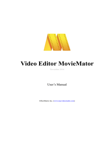 video editor MovieMator User's Manual | Manualzz