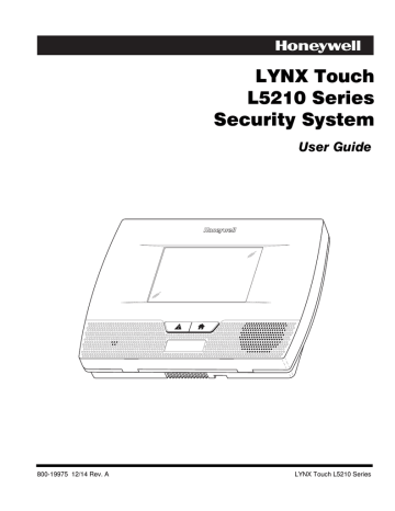 Honeywell LYNX Touch L5210 Series User manual | Manualzz