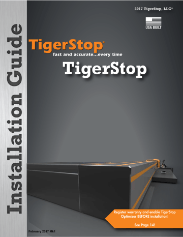 TigerStop installation manual | Manualzz