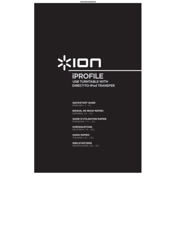 ION iPROFILE Quickstart Guide | Manualzz
