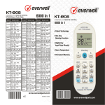 KT-4000 Universal A/C Remote Guide: AI Chat & PDF | Manualzz