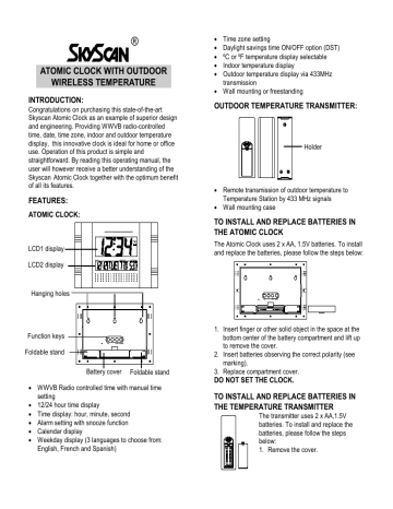SkyScan 87310 User manual | Manualzz