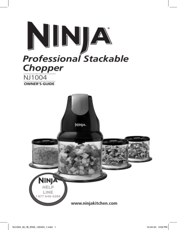 Ninja Stackable Chopper NJ1004 Owner's Guide | Manualzz