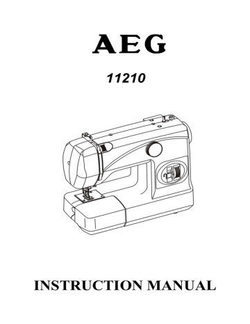 AEG 11210 Sewing Machine Instruction Manual | Manualzz