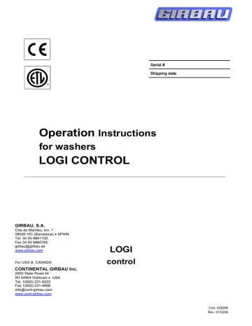 GIRBAU EH040 Operation Instructions Manual | Manualzz