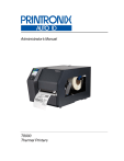 Printronix T8000 Manual: AI Chat & PDF Access | Manualzz