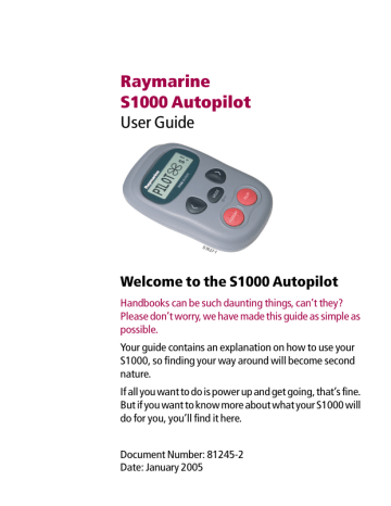 Raymarine SmartPilot S1000 User manual | Manualzz