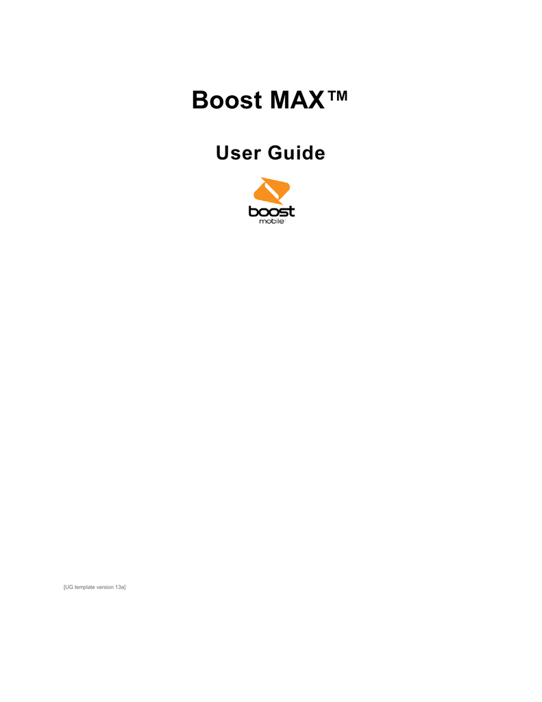 Boost MAX | Manualzz