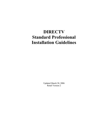 DIRECTV Installation Guidelines | Manualzz
