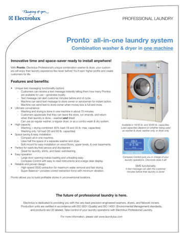 Electrolux Pronto | Manualzz