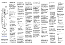 Verizon FiOS TV Remote Control RC144 User Guide | Manualzz