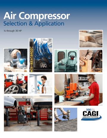 Air Compressor Selection & Application - CAGI | Manualzz