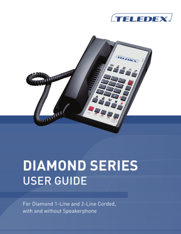 Teledex Diamond Series User guide | Manualzz