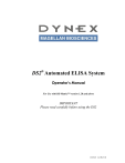 DYNEX DS2 Automated ELISA System Operator's Manual | Manualzz