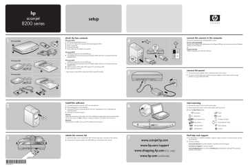 HP Scanjet 8200 Series User's Manual | Manualzz