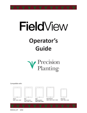 FieldView Operator’s Guide | Manualzz
