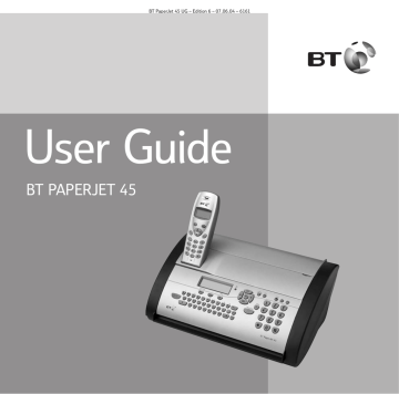 BT PAPERJET 45 User manual | Manualzz
