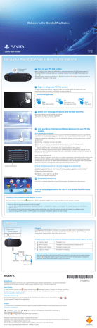 Playstation PS Vita Quick Start Guide | Manualzz