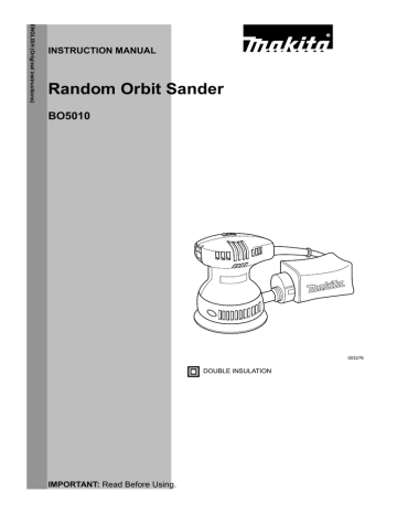 Makita BO5010 Instruction manual | Manualzz