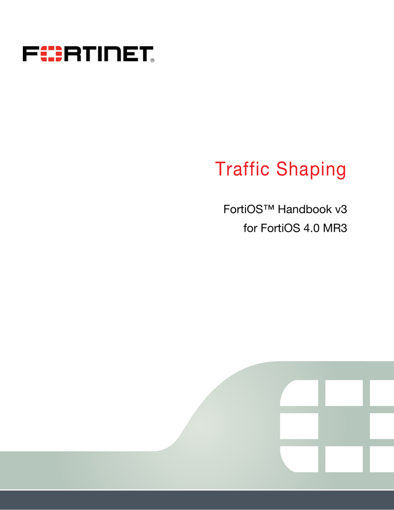 Fortigate Traffic Shaping Guide Manualzz