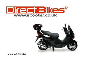 Direct Bikes DB125T-9 Owner's Manual | Manualzz