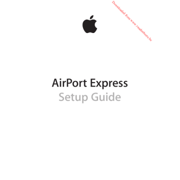 AirPort Express Setup Guide | Manualzz