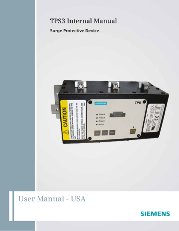 Siemens TPS3 User manual | Manualzz