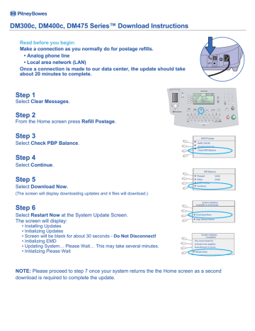 Pitney Bowes DM475 series Instructions | Manualzz