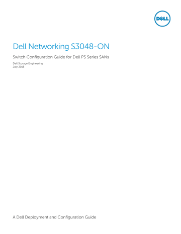 Dell Networking S3048 ON Switch Configuration Guide | Manualzz