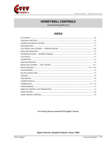 Honeywell Controls | Manualzz