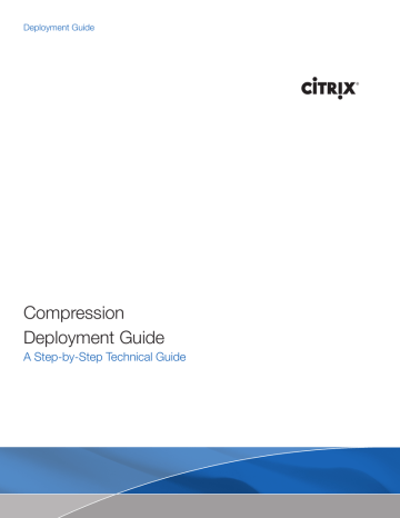 Citrix NetScaler Deployment Guide - Compression | Manualzz