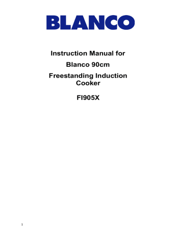 Blanco Induction Cooker FI905X Instruction Manual | Manualzz