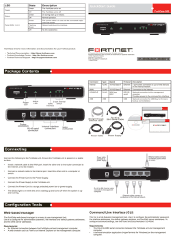 Fortinet FortiGate FortiGate-30B - Quick start Guide, Installation guide