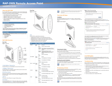 Aruba RAP-5WN Installation manual | Manualzz