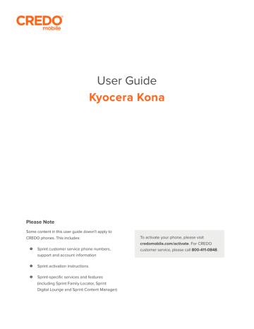 Kyocera Kona User Guide | Manualzz