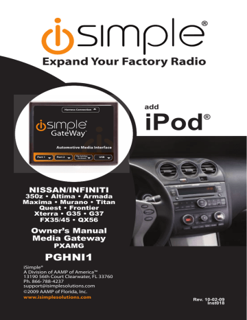 iSimple Media Gateway PXAMG Owner's Manual | Manualzz