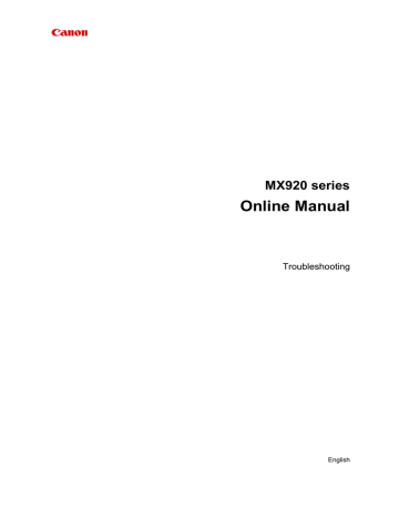 Canon PIXMA MX925 Online Manual | Manualzz