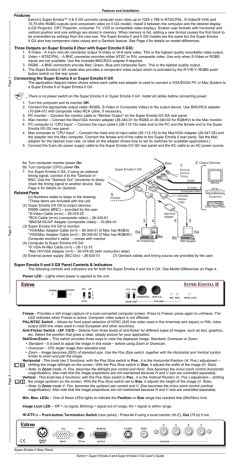 Extron Super Emotia II GX User’s Guide | Manualzz
