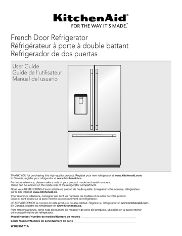 KitchenAid 23.8 cu. ft. French Door Refrigerator in PrintShield ...