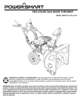 Power Smart DB7651-24 Snow Thrower Instruction Manual | Manualzz